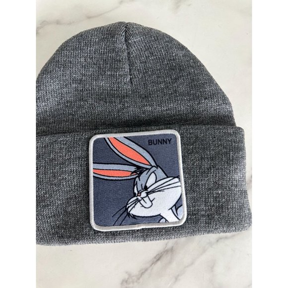 Bugs Bunny | Accessories | Bugs Bunny Gray Logo Winter Beanie Hat New | Poshmark